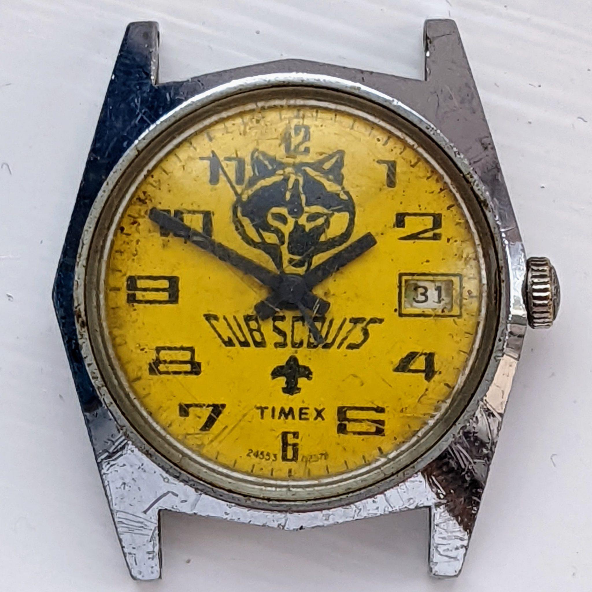 Timex Cub Scouts Sprite Watch 24553 02576 [1976] | Vintage Timex Watches
