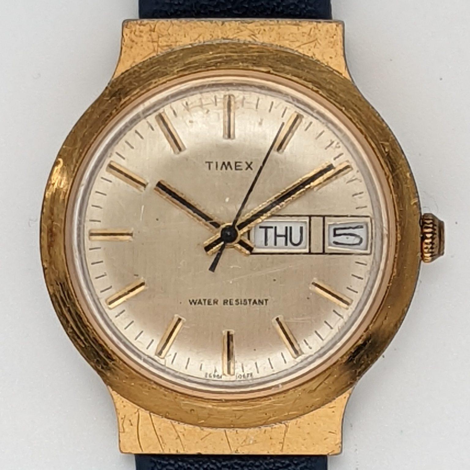 Timex Marlin Day Date Watch 26961 10678 [1978] | Vintage Timex Watches